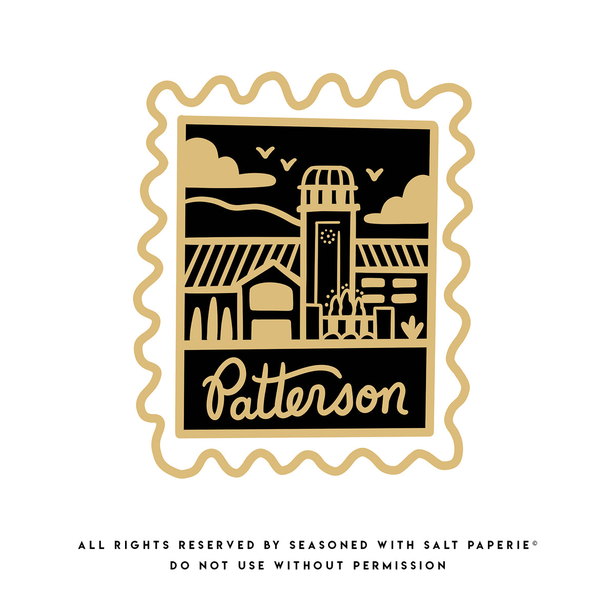 Patterson Bethel JW Enamel Pin – Seasoned With Salt Paperie