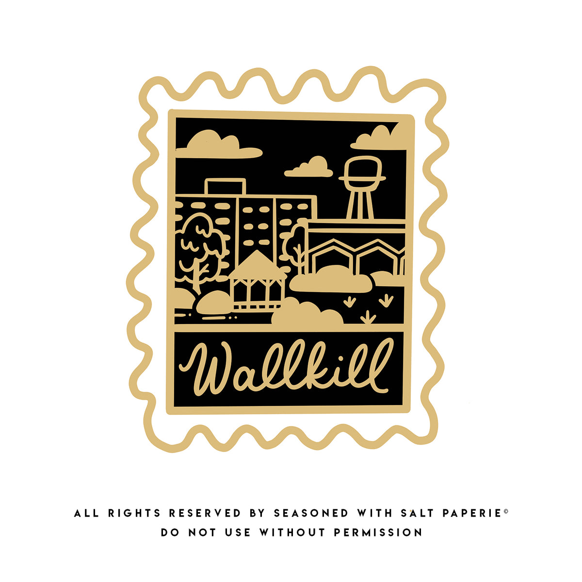 Wallkill Bethel JW Enamel Pin – Seasoned With Salt Paperie