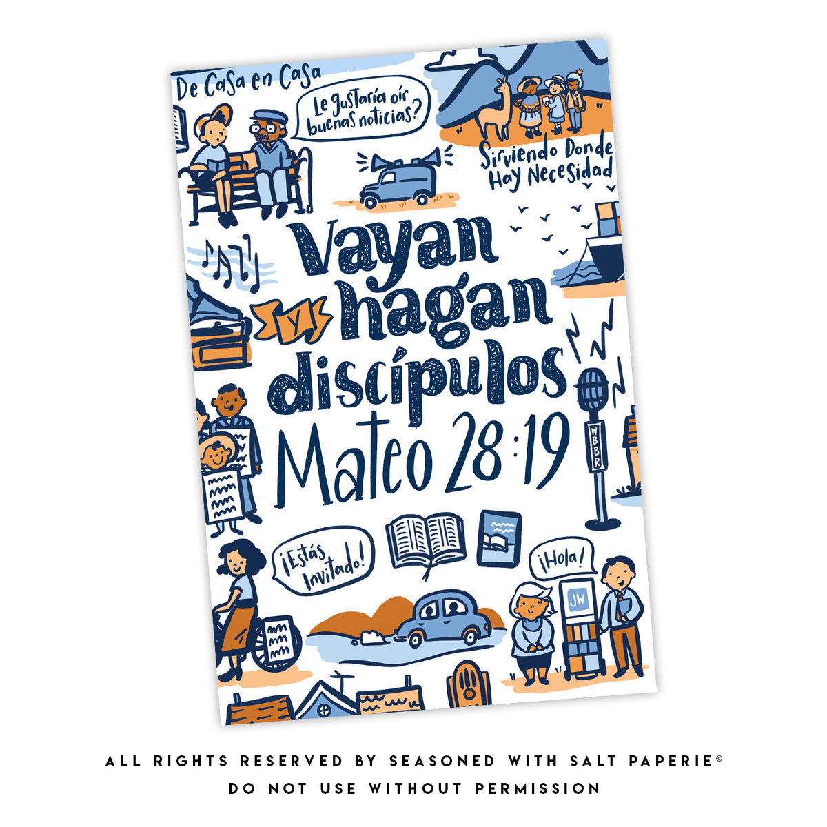 SPANISH Return Visit Book - Go Therefore and Make Disciples Matthew 28 ...